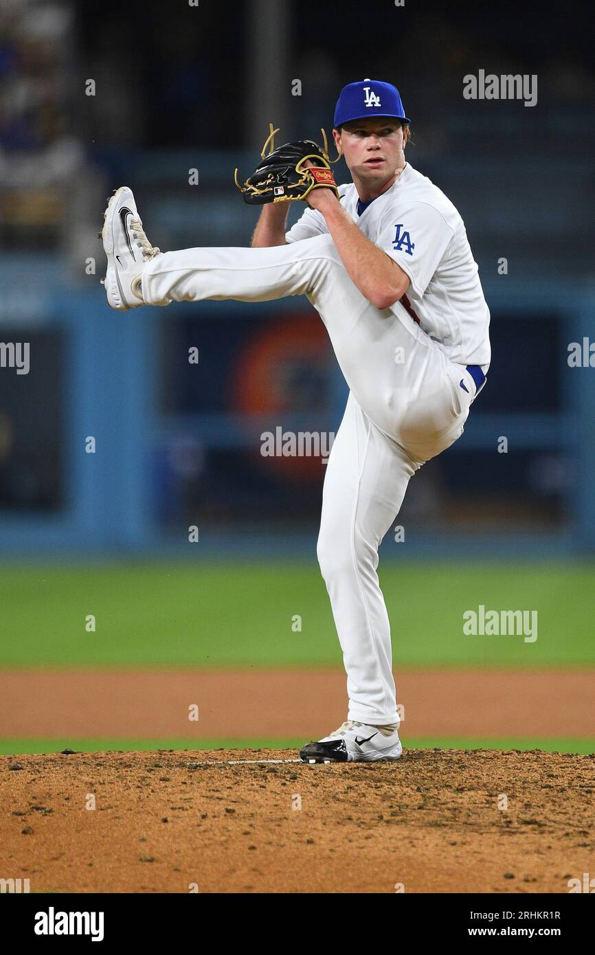 LOS ANGELES, CA - AUGUST 16: Los Angeles Dodgers pitcher Gus Varland ...