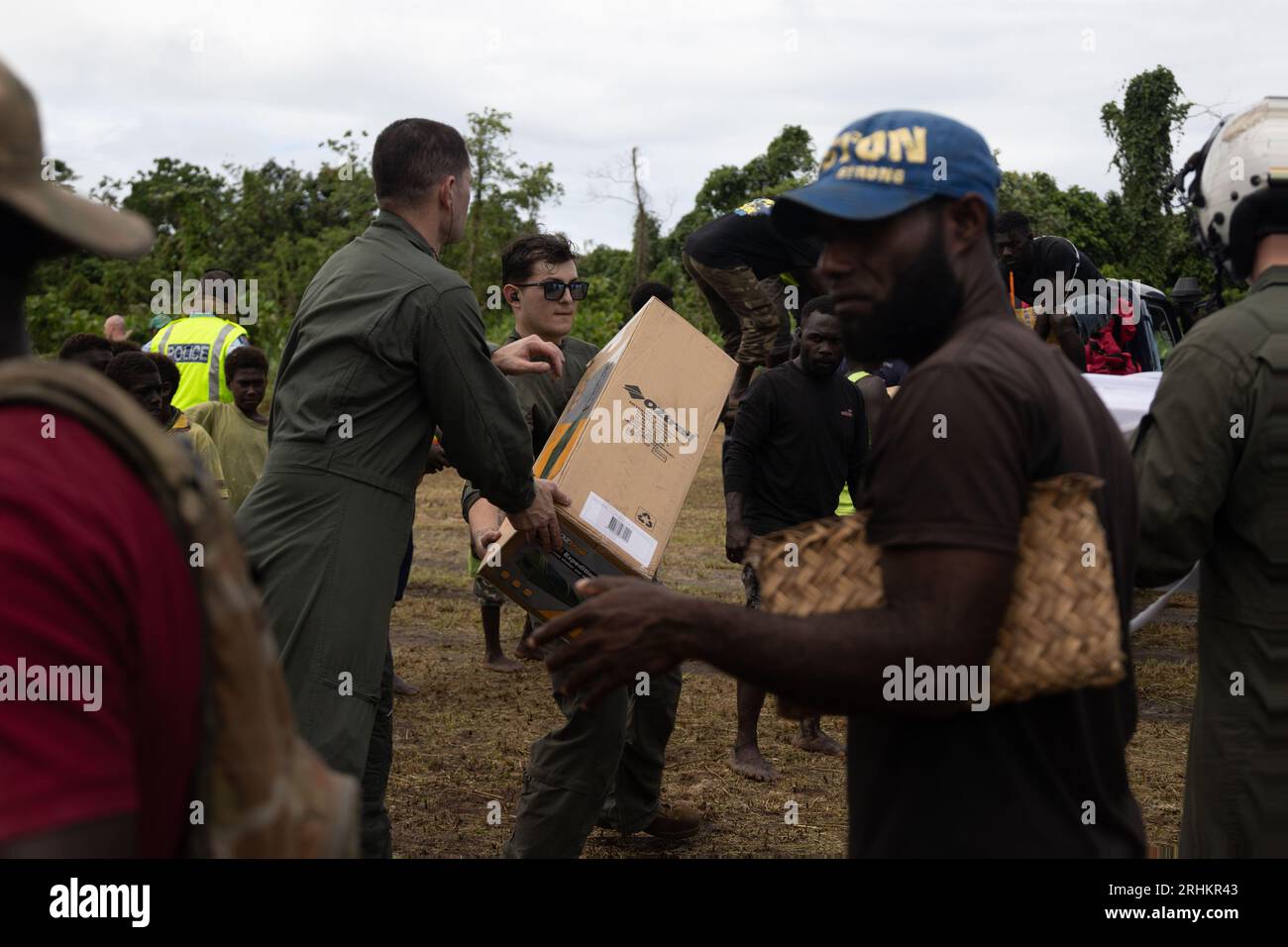 Bougainville Island, Papua New Guinea. 12 August, 2023. Villagers and U ...