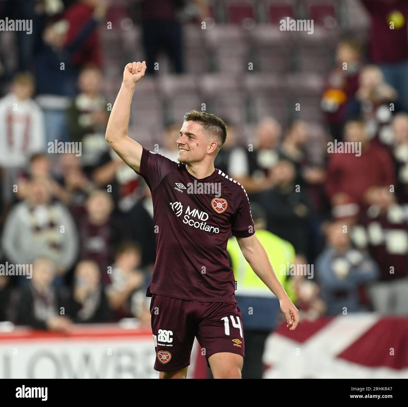 Tynecastle Park. Edinburgh.Scotland.UK, 17th Aug 23 Hearts v Rosenborg ...
