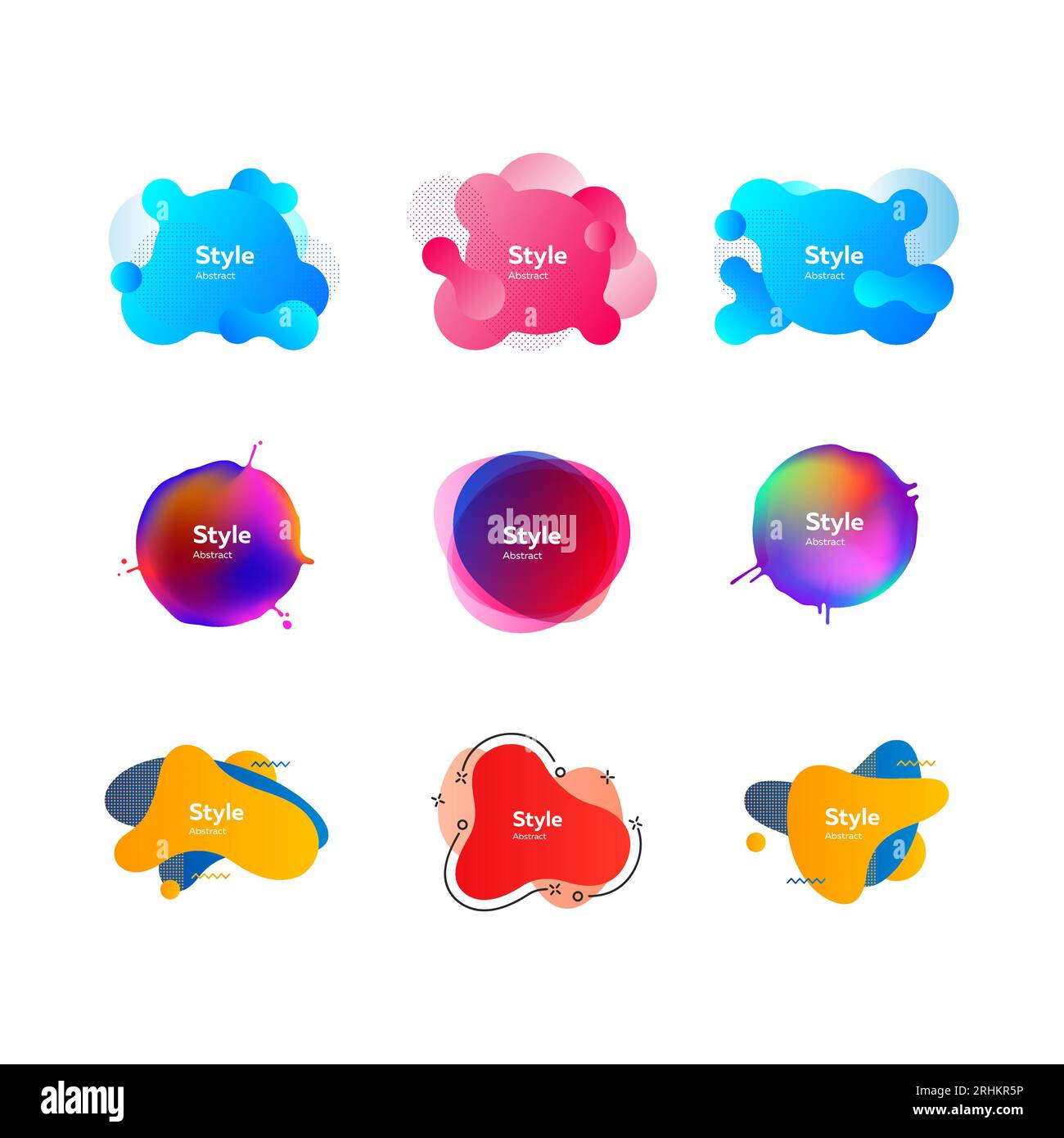 Set of creative abstract graphic elements Stock Vector Image & Art - Alamy
