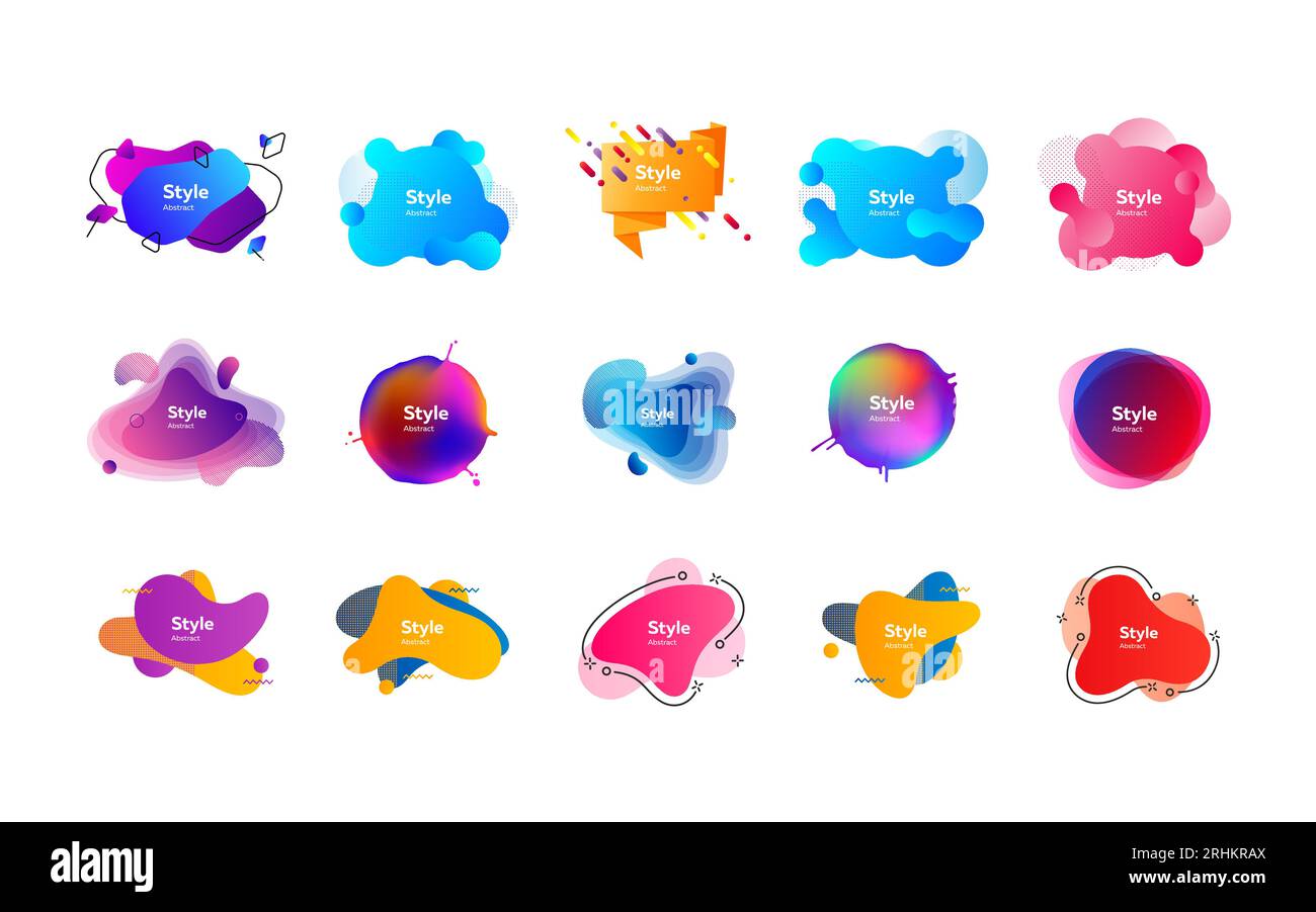 Set of creative abstract graphic elements Stock Vector Image & Art - Alamy