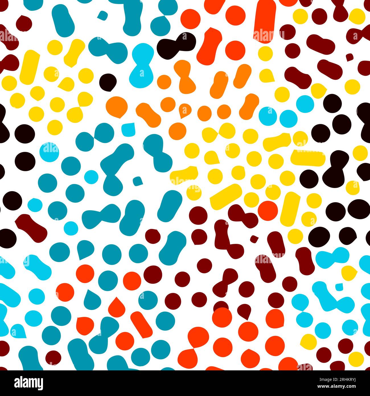 Seamless background of colored dots. Vector illustration Stock Vector ...