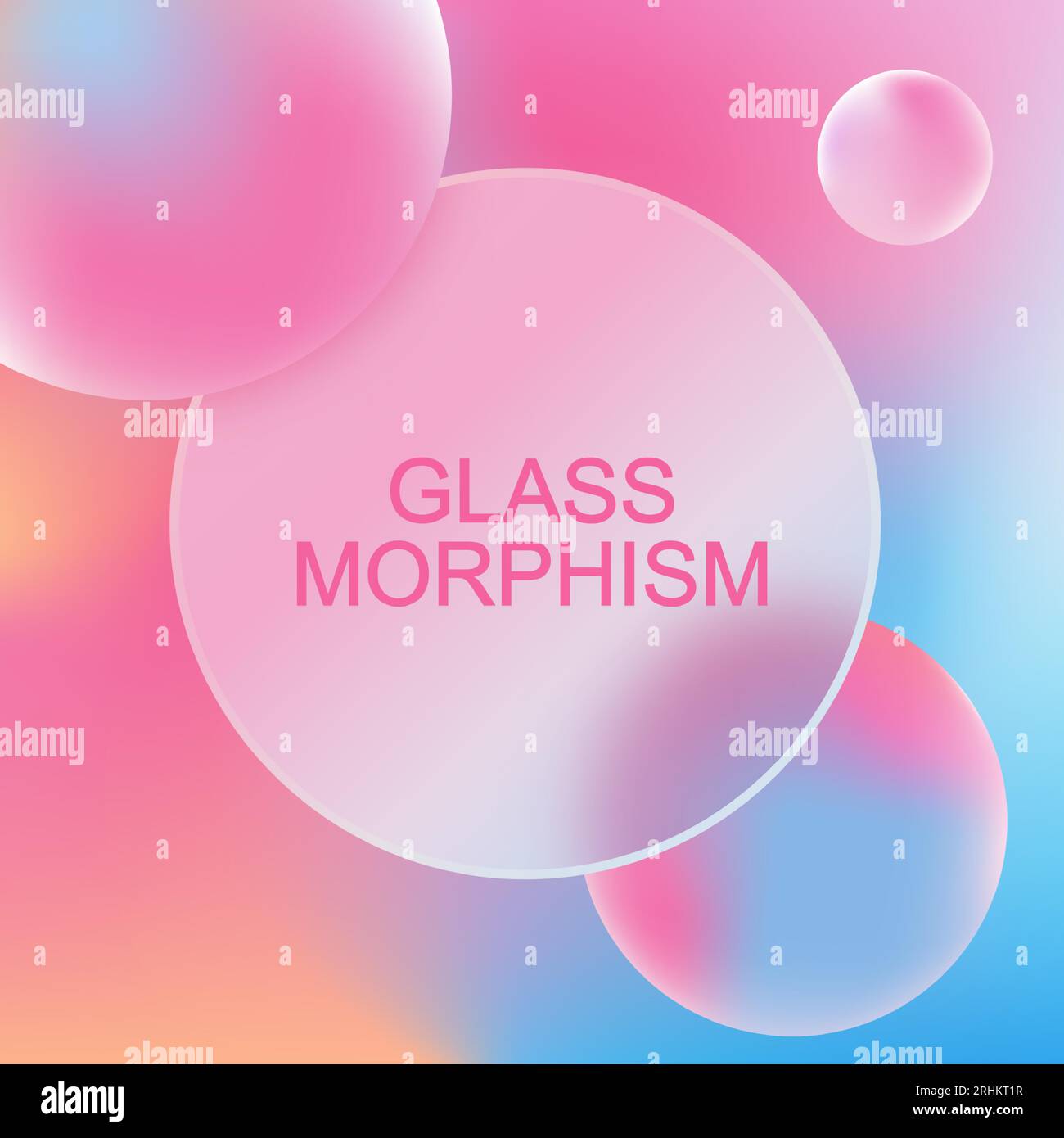Glassmorphism effect. Transparent layout in glass morphism or ...