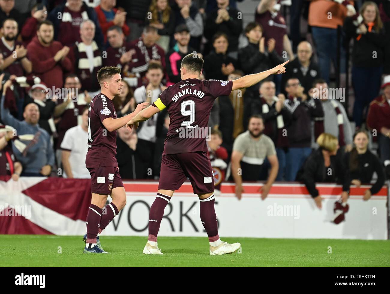 Tynecastle Park. Edinburgh.Scotland.UK, 17th Aug 23 Hearts v Rosenborg ...