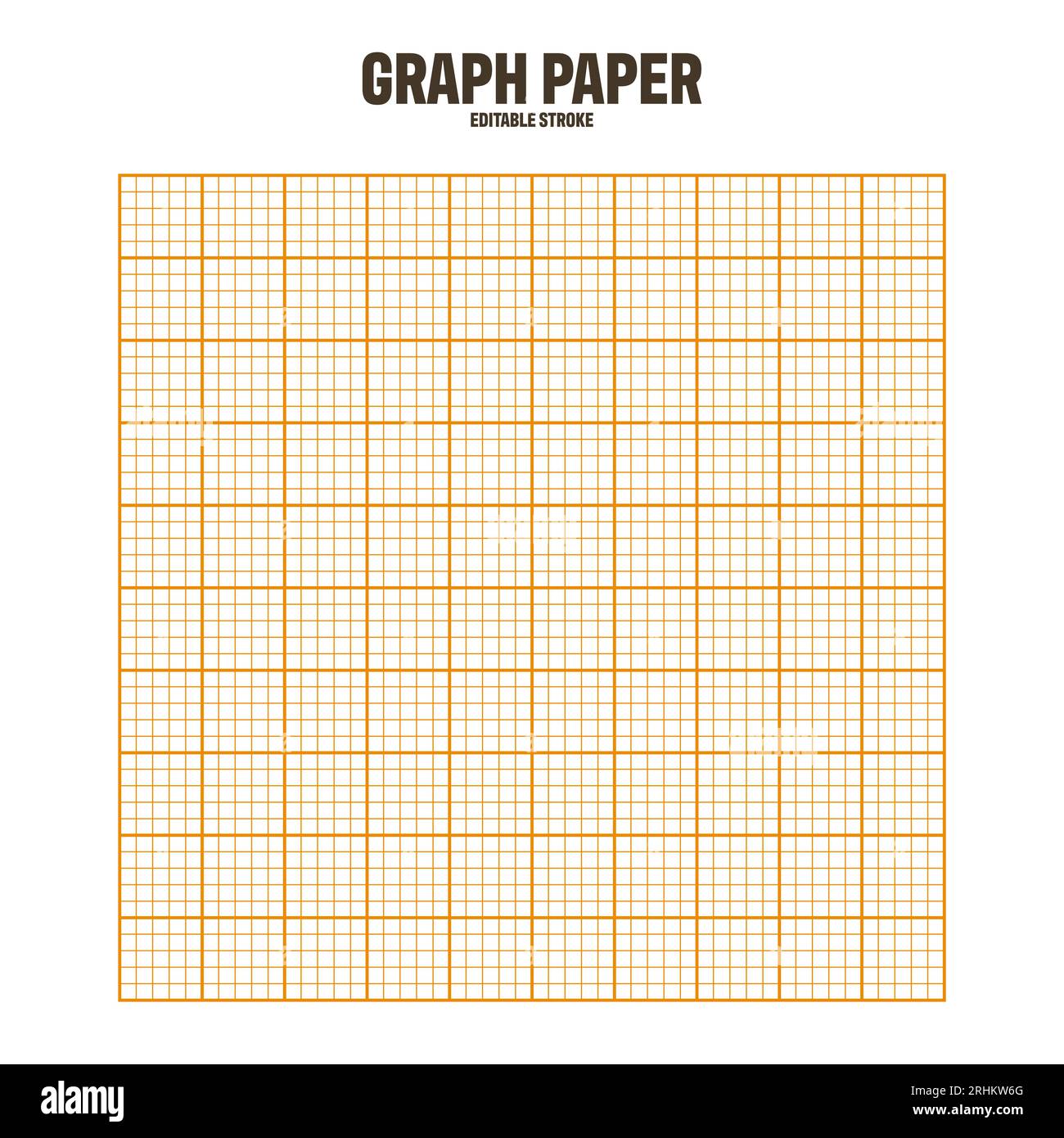 Sheet of graph paper with grid. Millimeter paper texture, geometric ...