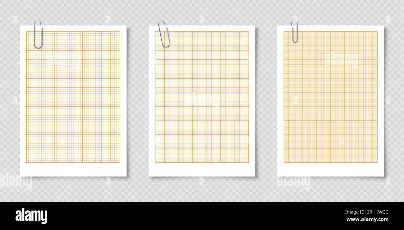 Sheet of graph paper with grid. Millimeter paper texture, geometric ...