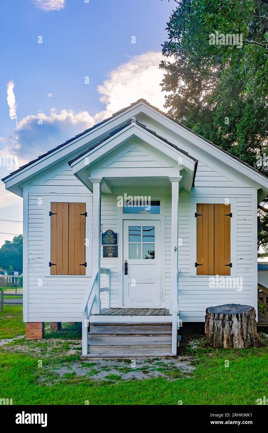 Semmes School, a one-room schoolhouse built in 1902, is pictured at ...