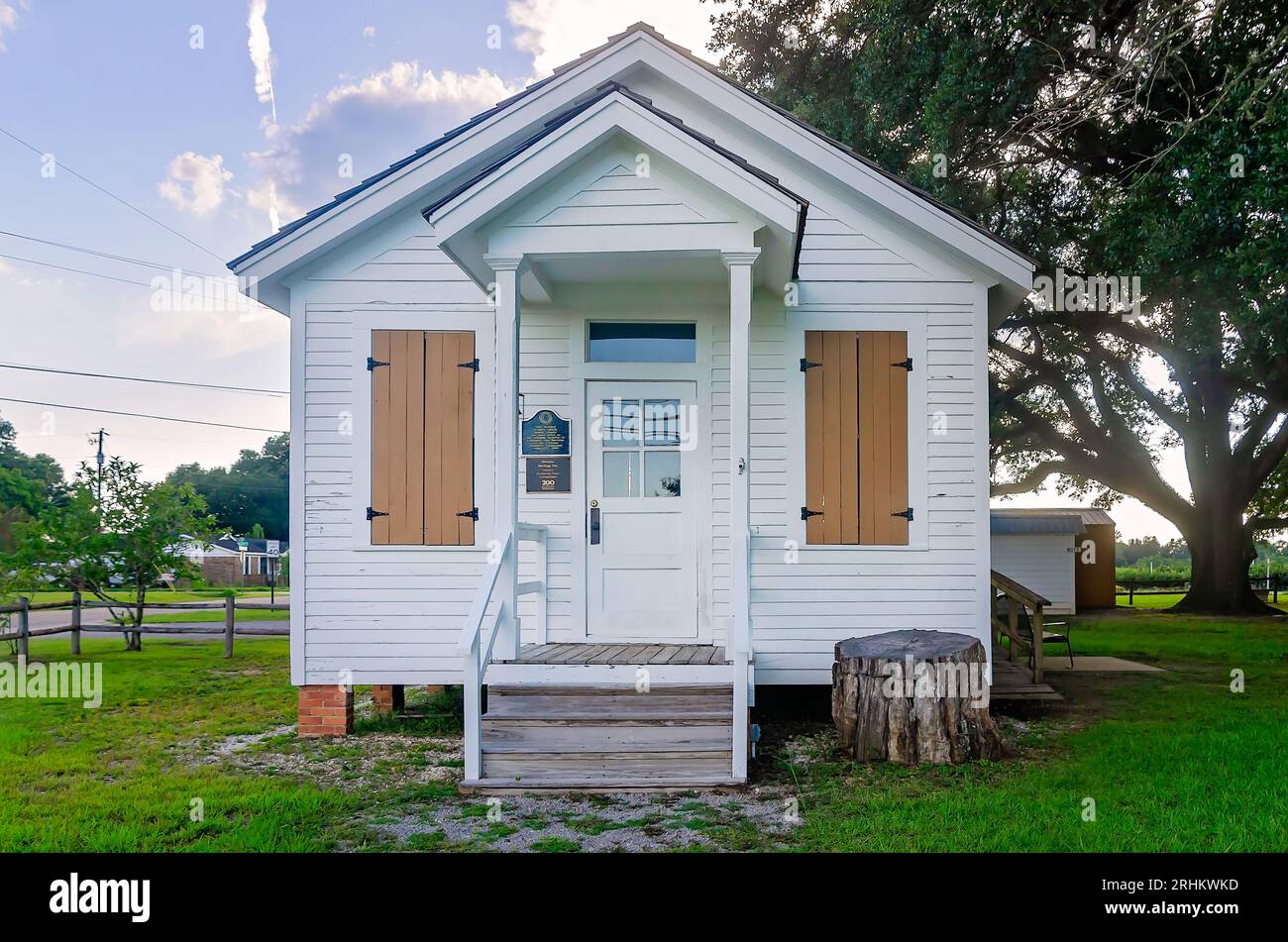Semmes School, a one-room schoolhouse built in 1902, is pictured at ...