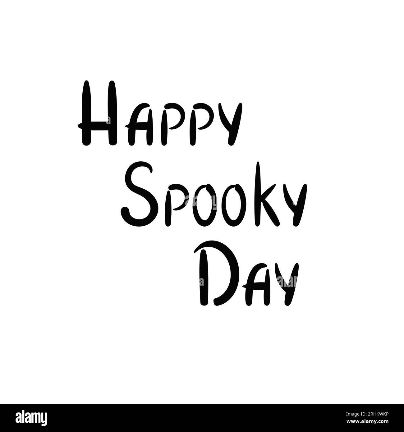 Happy Spooky Day Halloween scary phrase holiday design element quote ...