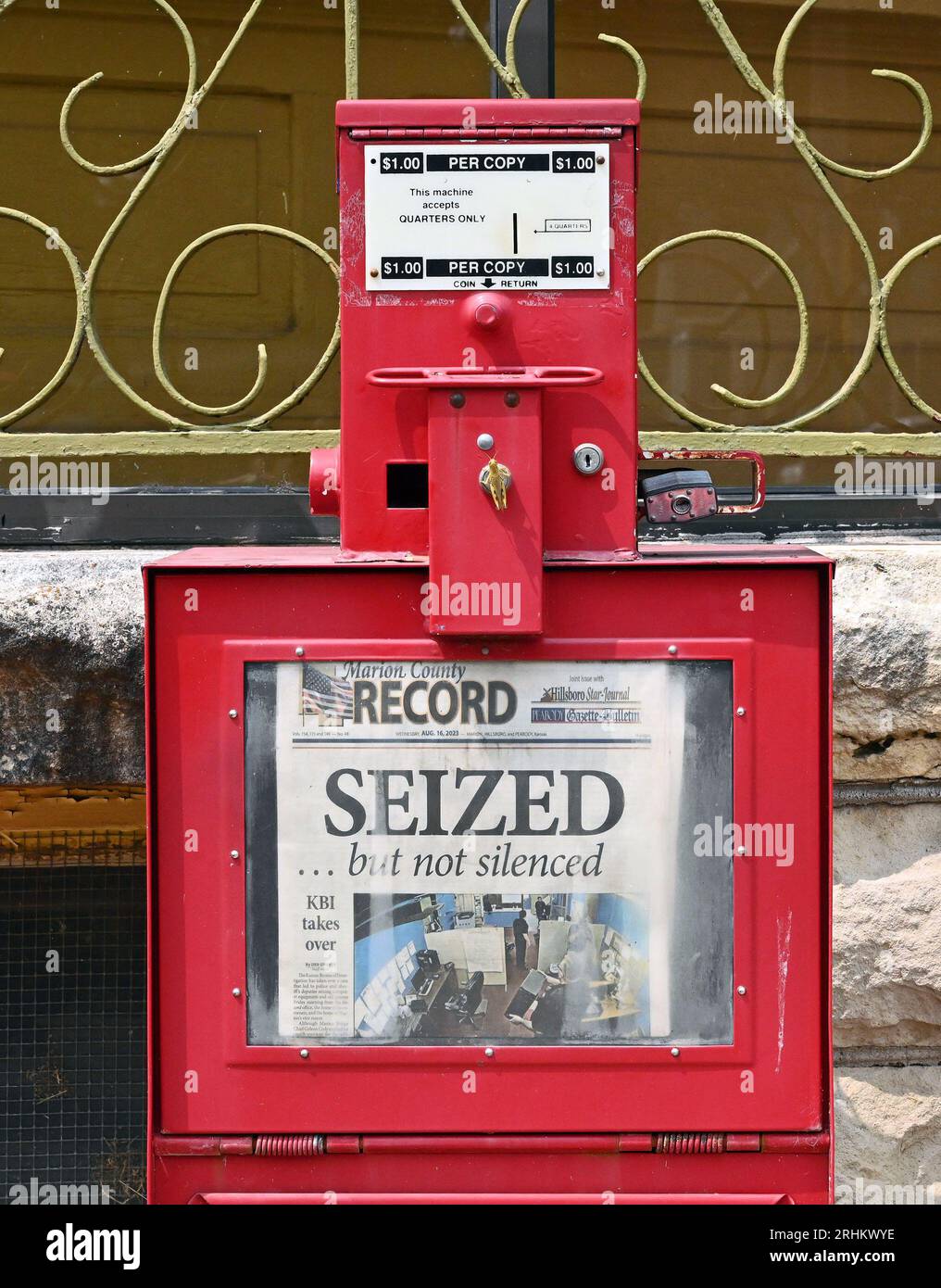 MARION, KANSAS - AUGUST 17, 2023 Copies of this week’s edition of the ...