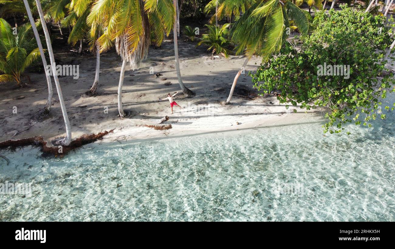 Aerial views of the stunning Bora Bora Atoll; French Polynesia Stock ...