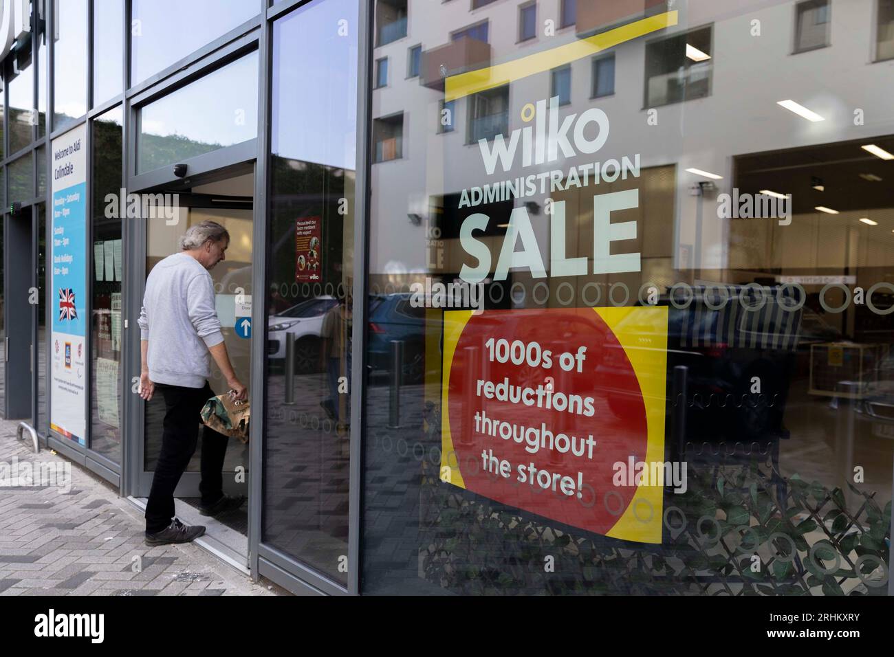 London, UK. August 17, 2023. Wilko storefront in Colindale, London ...