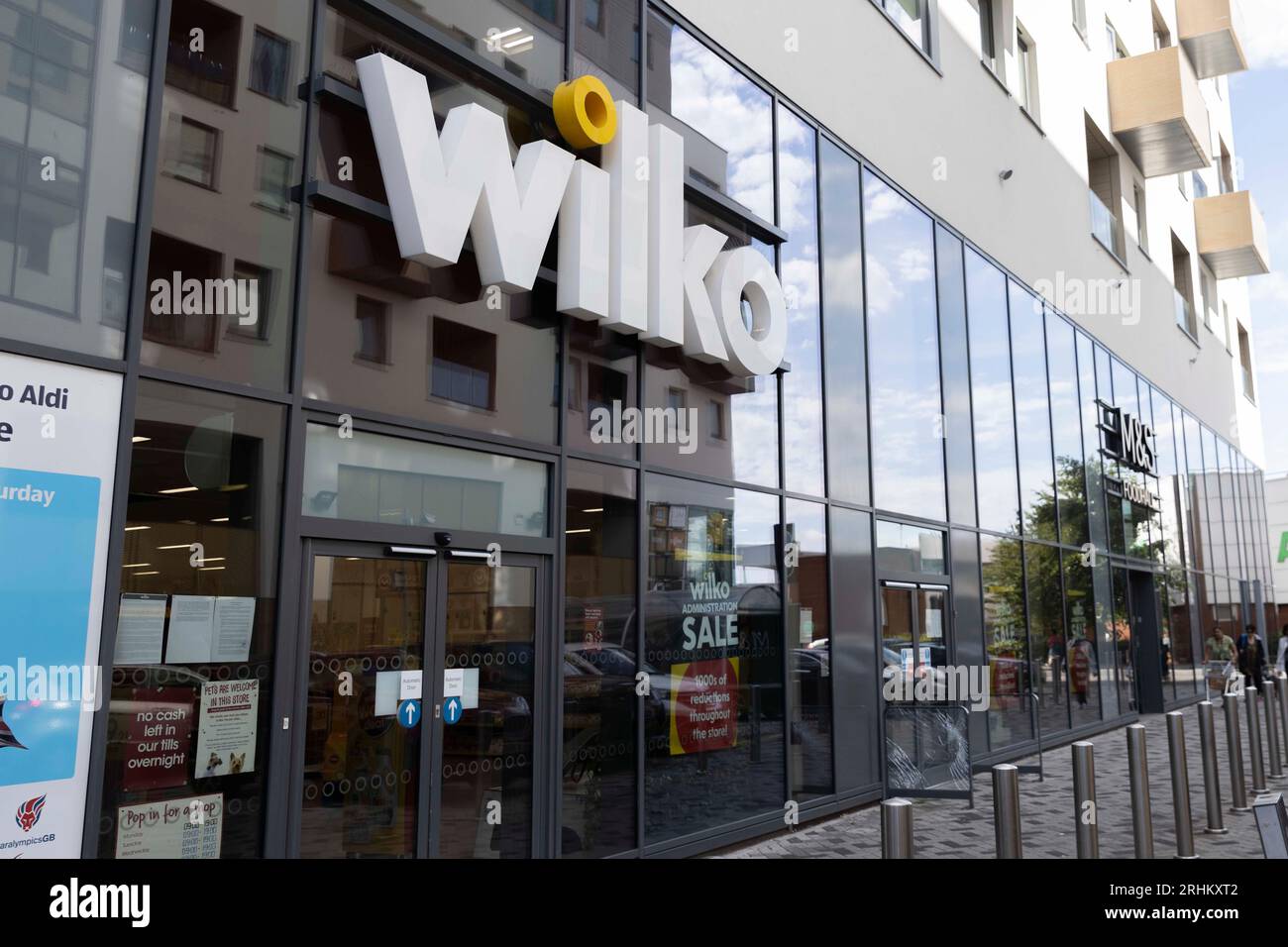 London, UK. August 17, 2023. Wilko storefront in Colindale, London ...