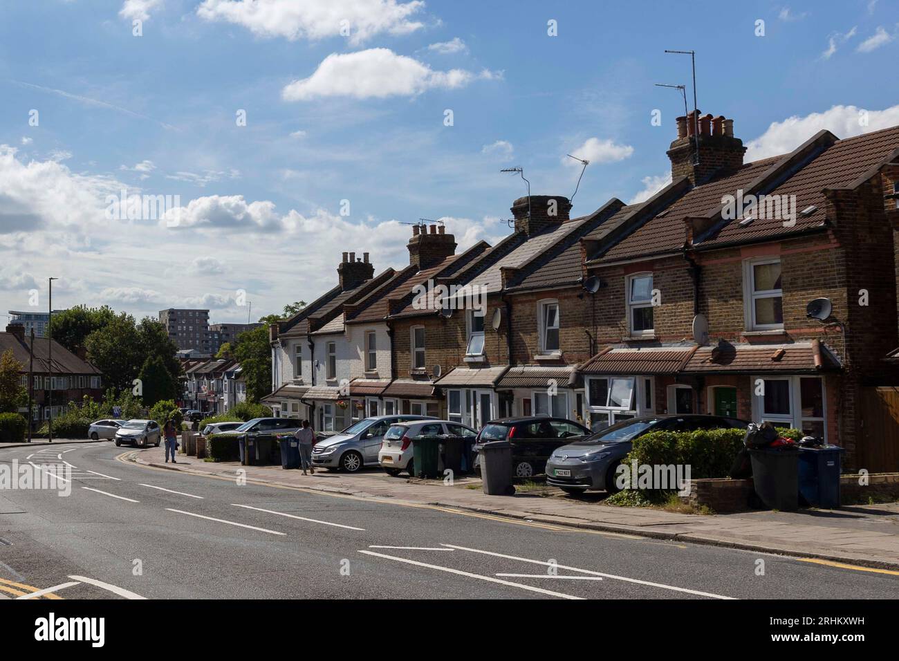 Real estate agent signs for sale and rent in London Stock Photo - Alamy