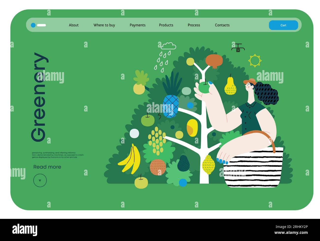 Orchard biodiversity Stock Vector Images - Alamy