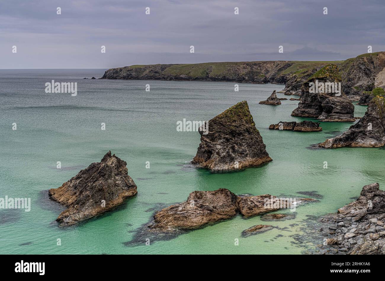 Bedruthen Steps, Cornwall Stock Photo - Alamy