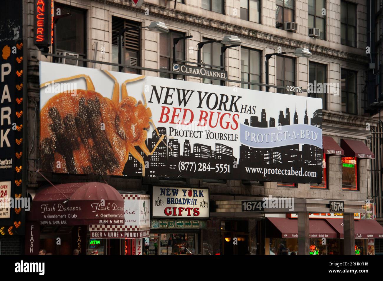 Midtown Manhattan West Billboard about Bed Bugs New York City 2009 ...