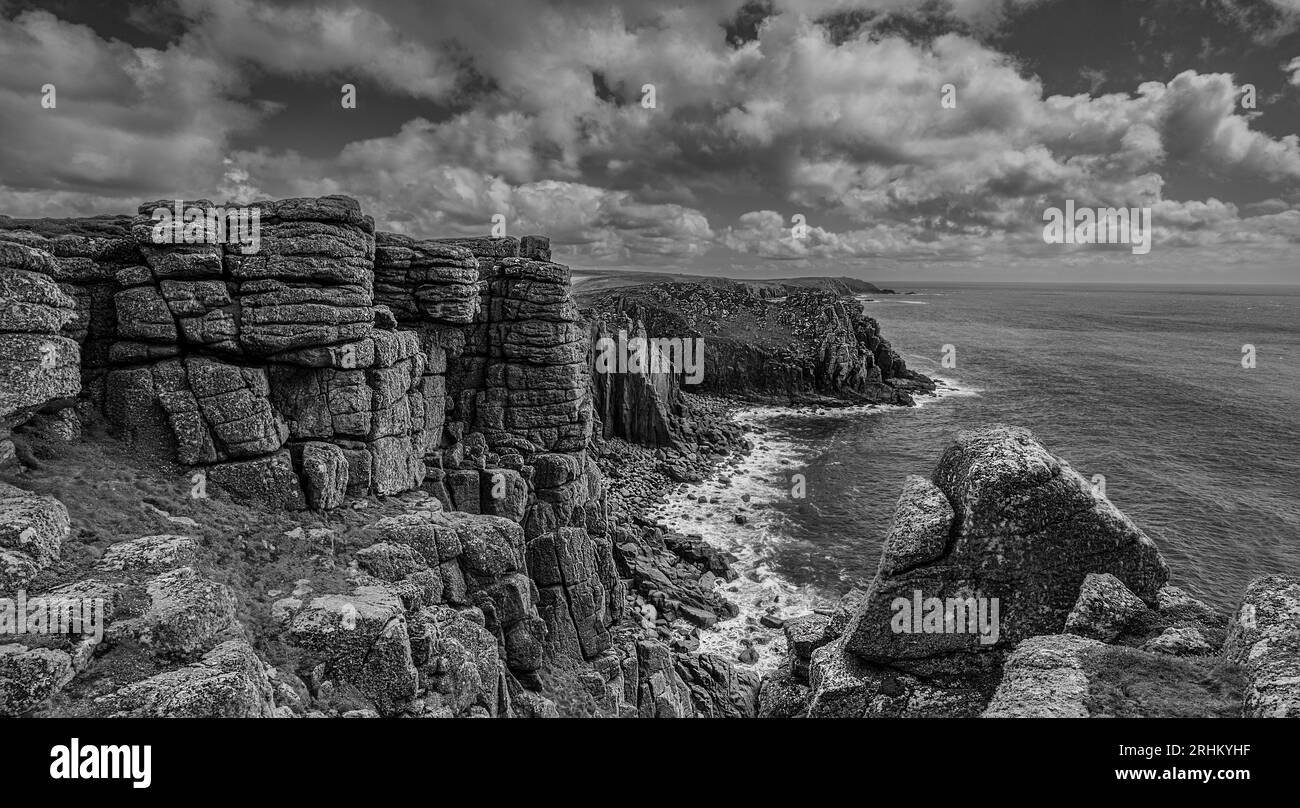 Pordenack Point, Lands End, Cornwall Stock Photo - Alamy