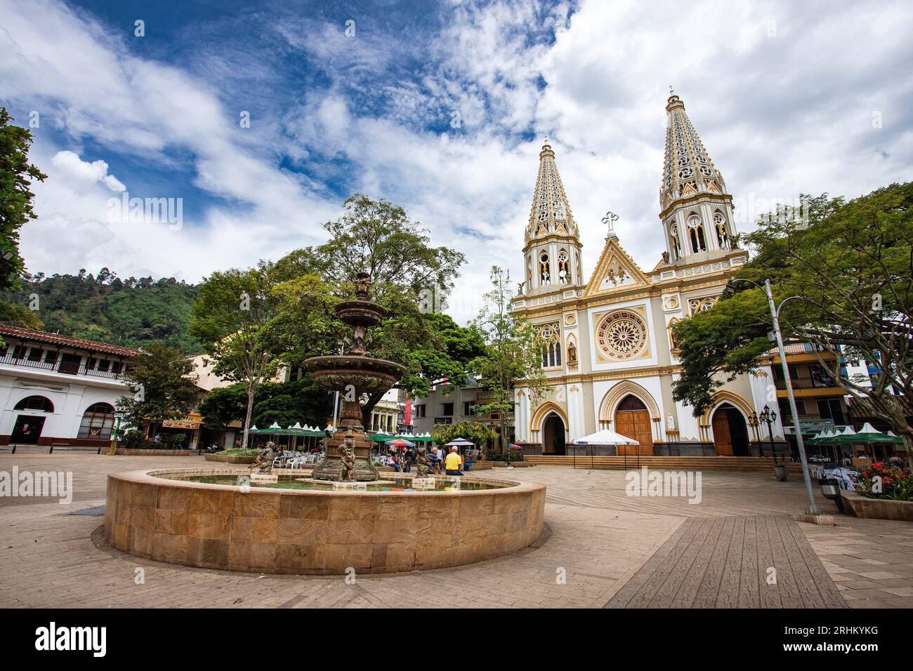 Andes, Antioquia - Colombia - August 09, 2023. Colombian church ...