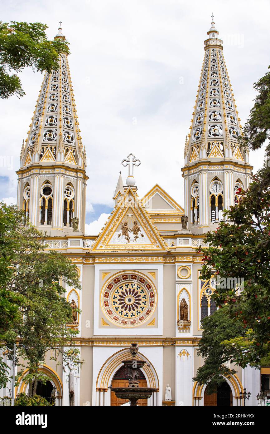 Andes, Antioquia - Colombia - August 09, 2023. Colombian church ...