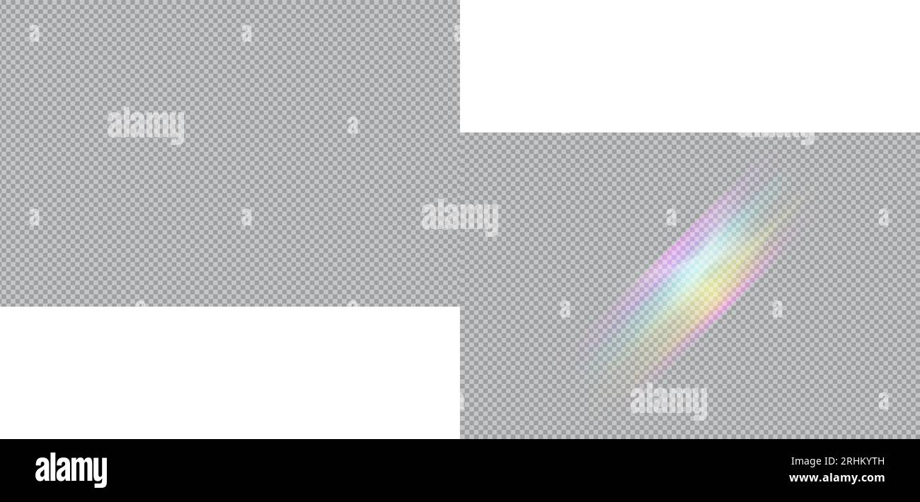 prism rainbow light. Stock vector illustration in realistic style Stock ...