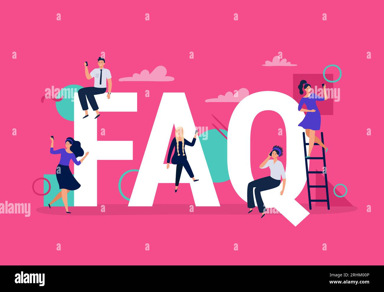 Businessman asked for help Stock Vector Images - Alamy