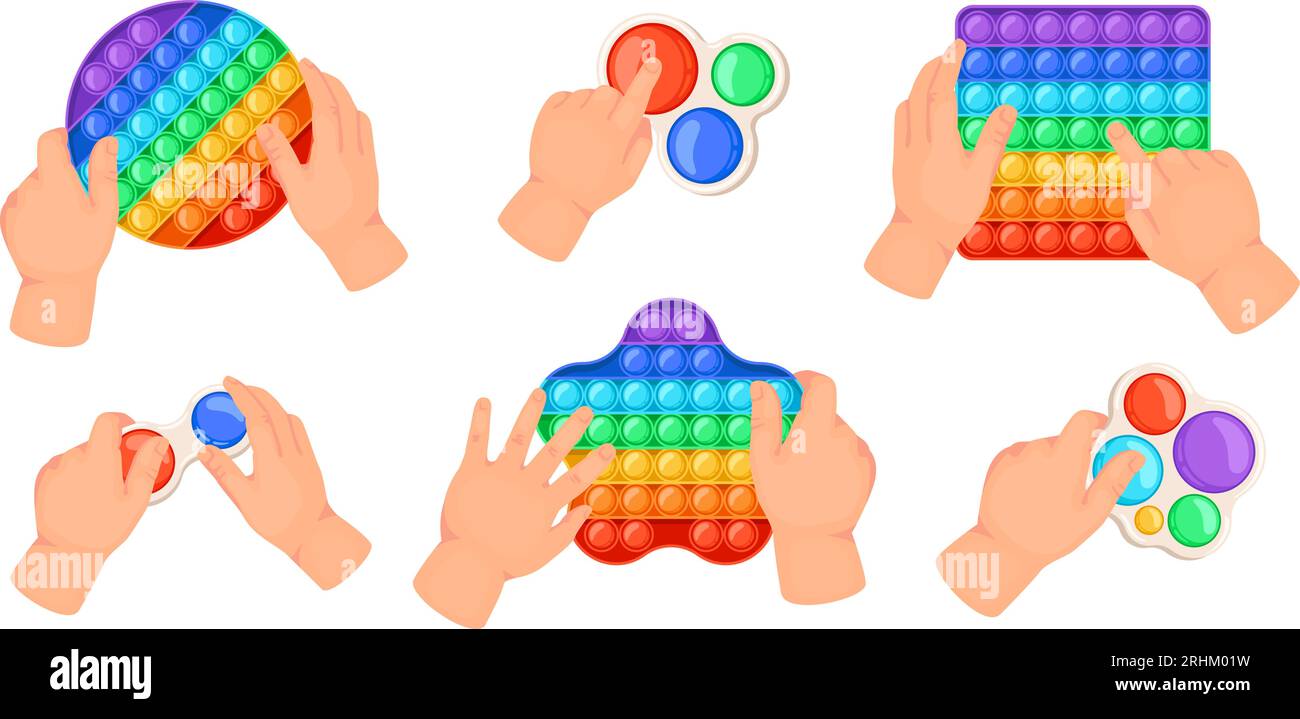 Kids popping bubbles Stock Vector Images - Alamy