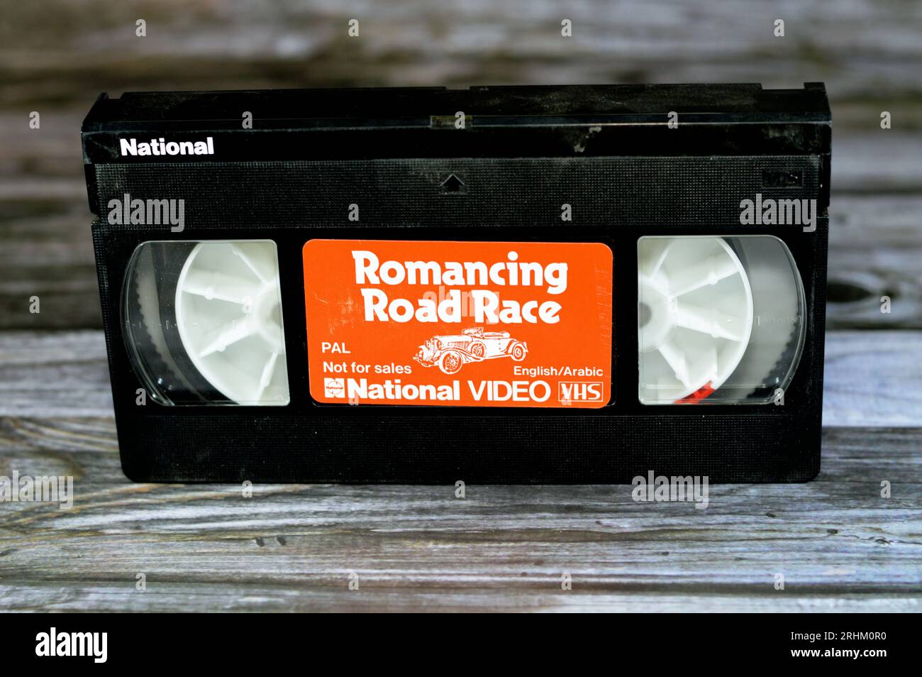 Giza, Egypt, August 12 2023: National VHS video cassette tape, with ...