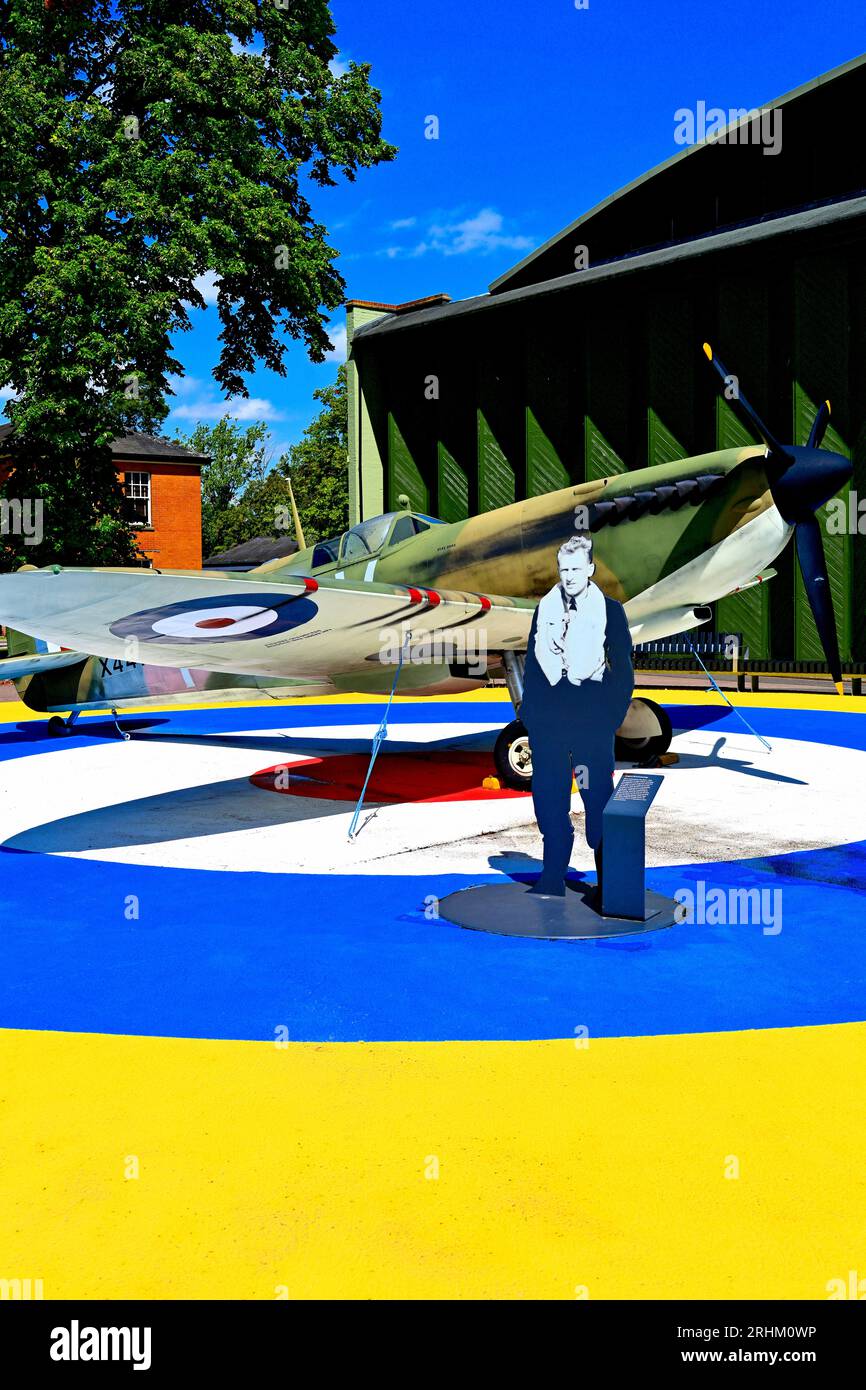 Early Spitfire from the Battle of Britain displayed on a massive RAF ...