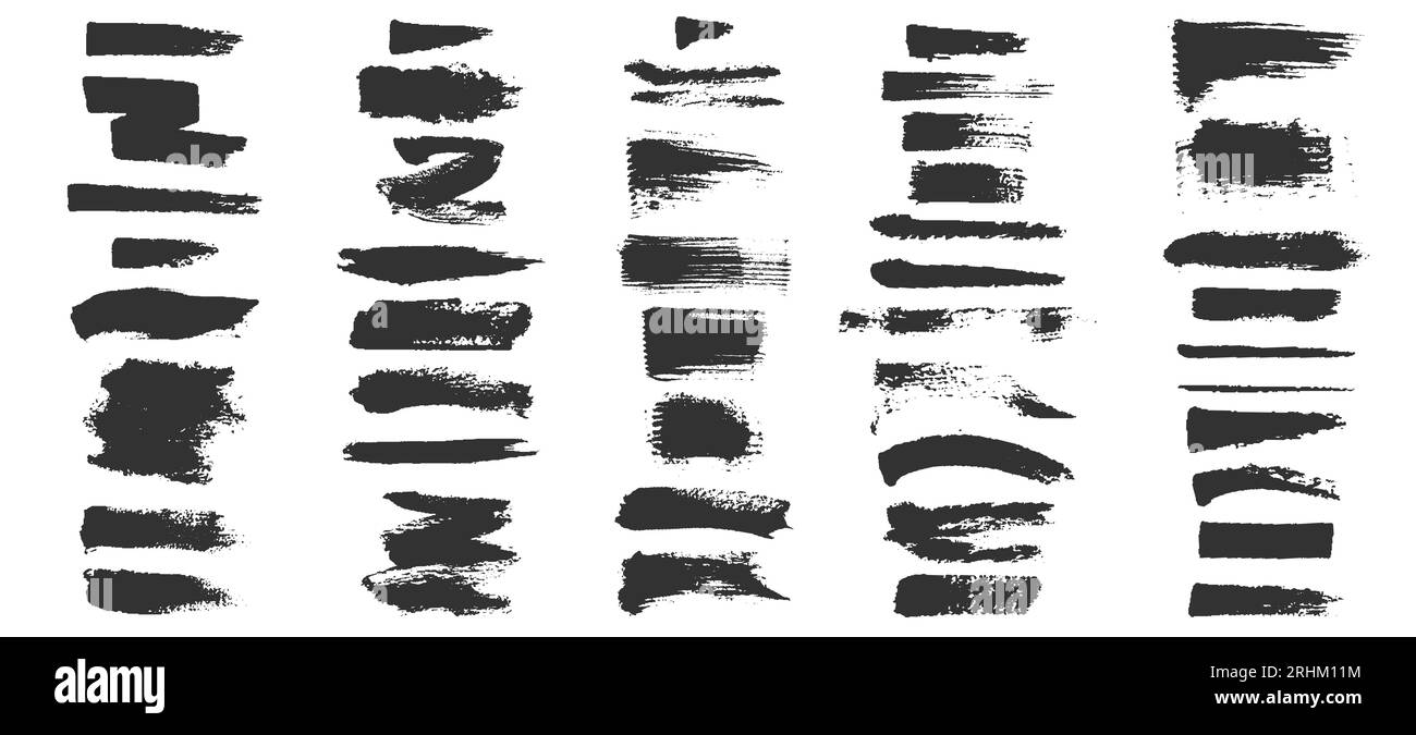 Calligraphy brushes white background Black and White Stock Photos ...