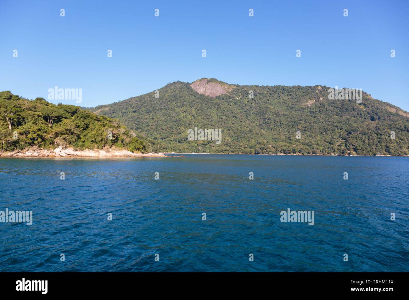 view of the big island of Angra dos Reis in Rio de Janeiro, brazil ...