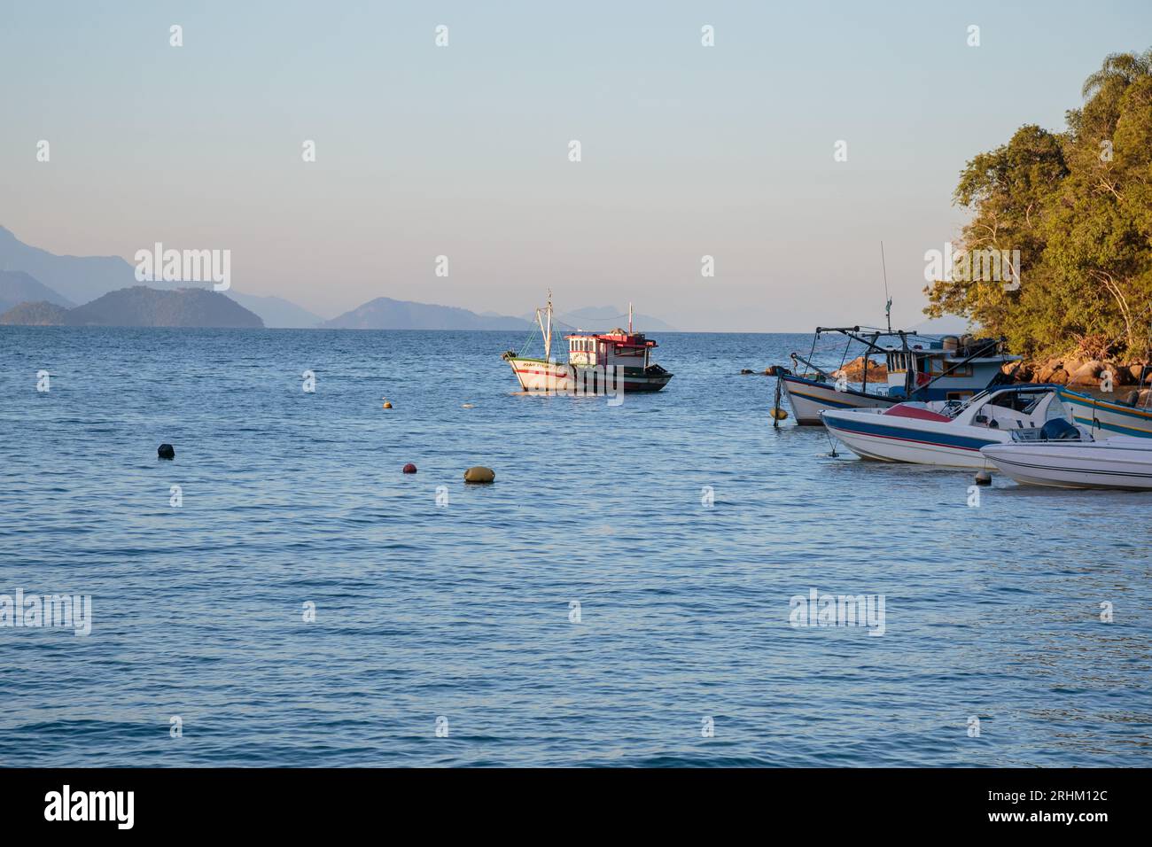big island bay in Angra dos Reis in Rio de Janeiro, Brazil Stock Photo ...