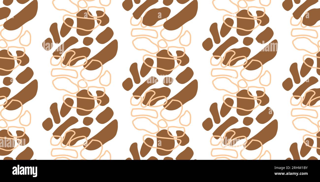 Modern seamless pattern with various animal print. Colored spots ...