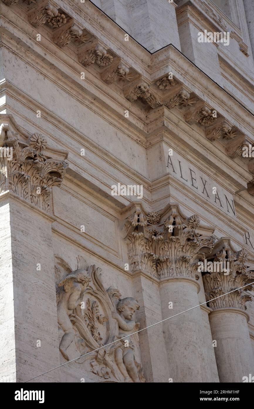 Rome, Italy street & building details Stock Photo - Alamy