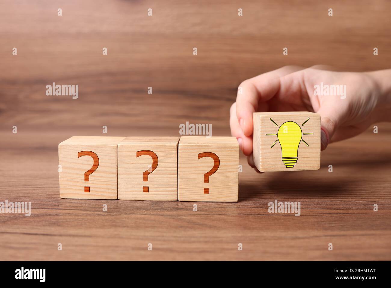Business team holding question marks hi-res stock photography and ...