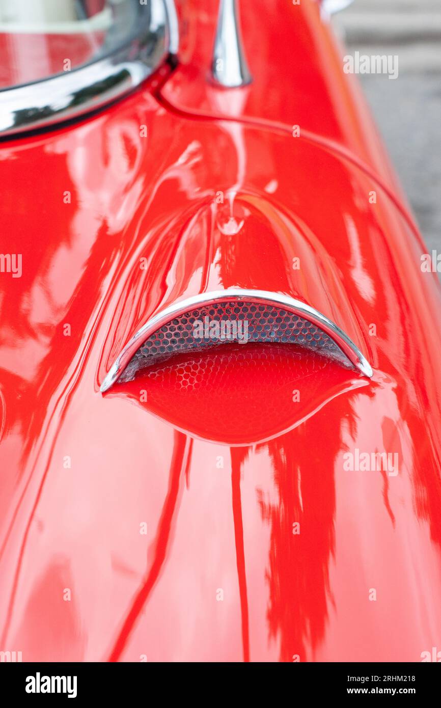 Colour photographs of a range of corvette stingray cars including close ...