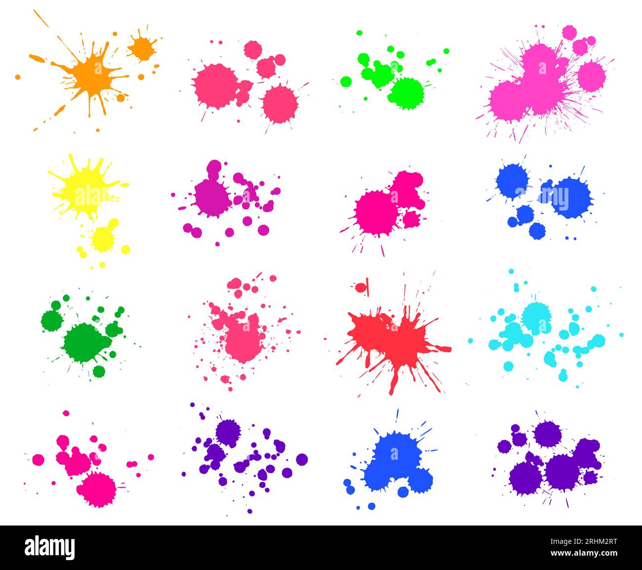 Color Ink Splatter Art