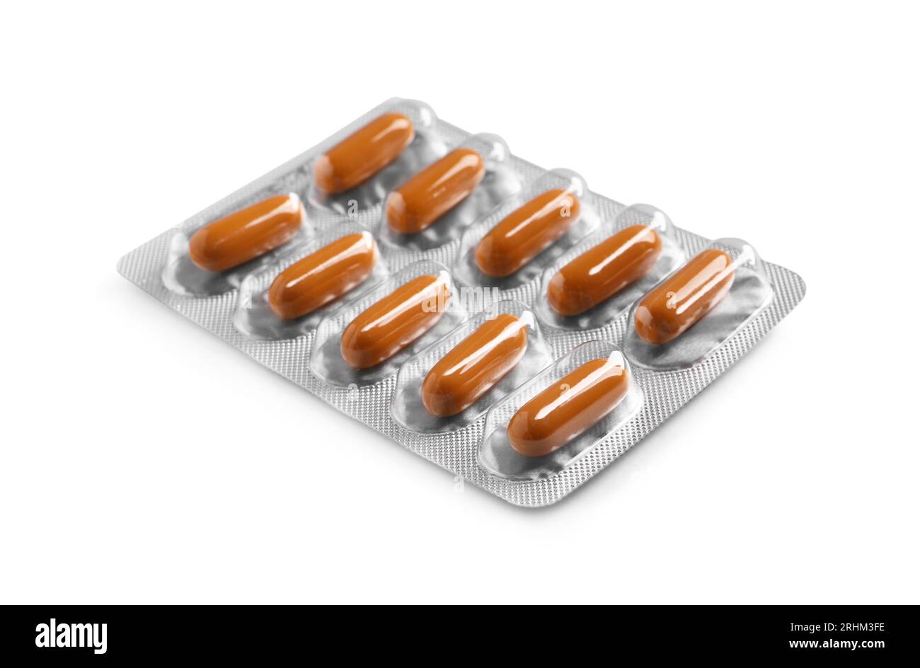 Orange tablets in blister pack hi-res stock photography and images - Alamy