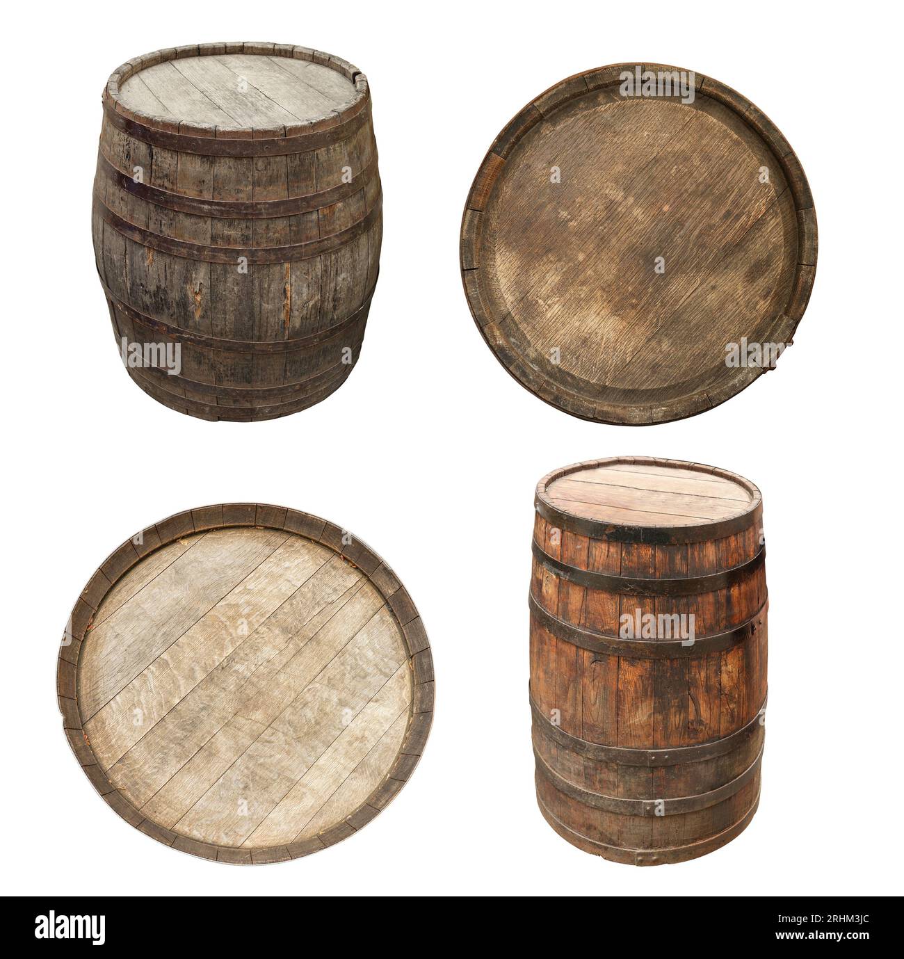 Beer barrel top view Cut Out Stock Images & Pictures - Alamy