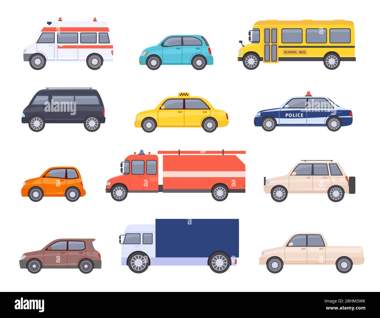 Police and ambulance parking Cut Out Stock Images & Pictures - Alamy