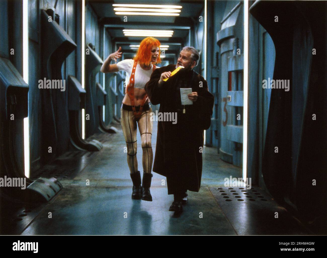 Milla Jovovich, Ian Holm , "The Fifth Element" (1997). Photo credit: Columbia - Tri-Star Stock ...