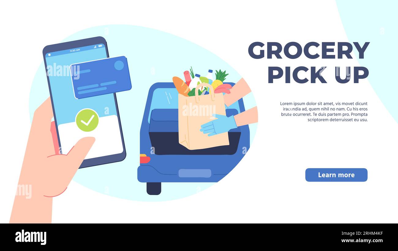 Pick up orders Stock Vector Images - Alamy