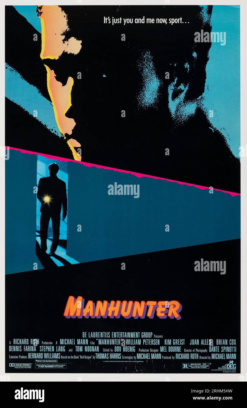 Poster, "Manhunter" (1986). Photo credit: DEG Stock Photo - Alamy