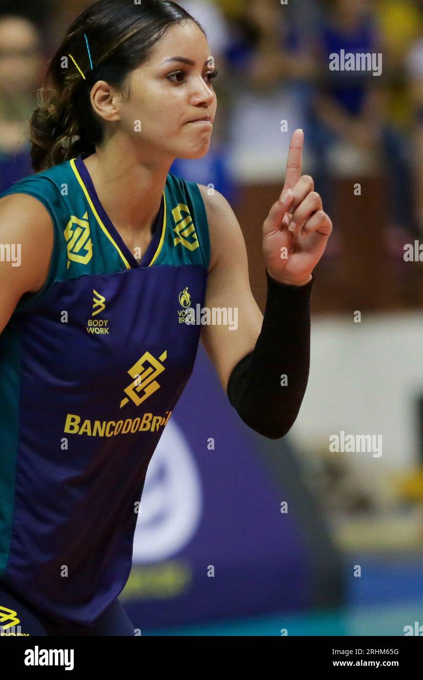Recife, PE, 08/17/2023 - WOMEN'S VOLLEYBALL TEAM TRAINING - Player of ...
