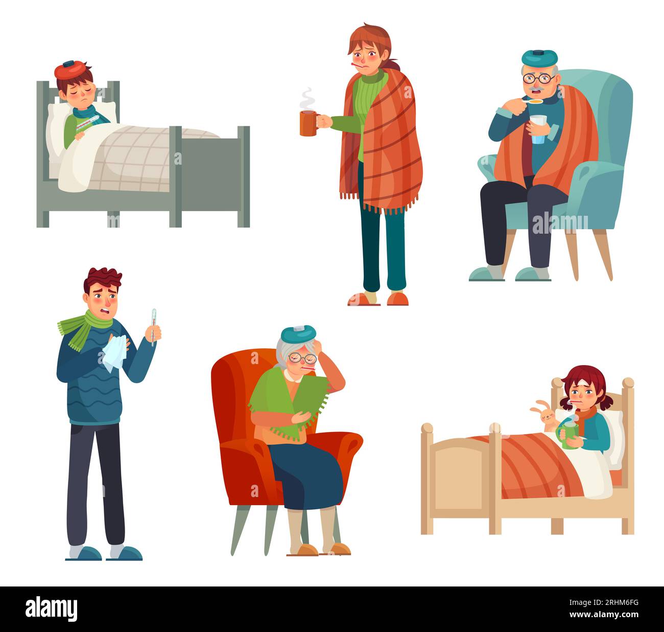 Infected persons Stock Vector Images - Alamy