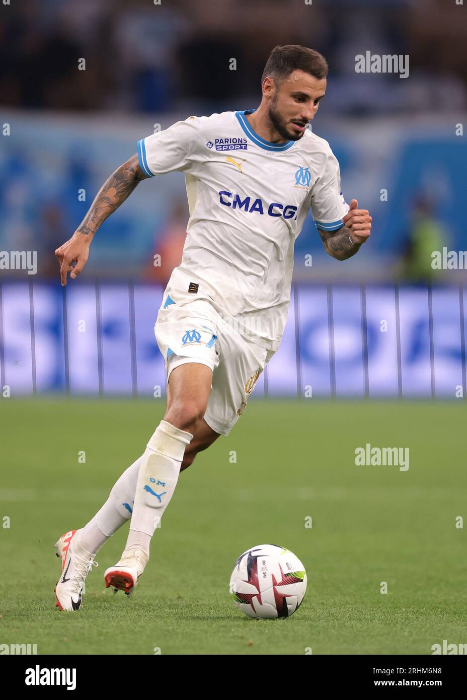 Marseille, 15th August 2023. Jonathan Clauss of Olympique De Marseille ...