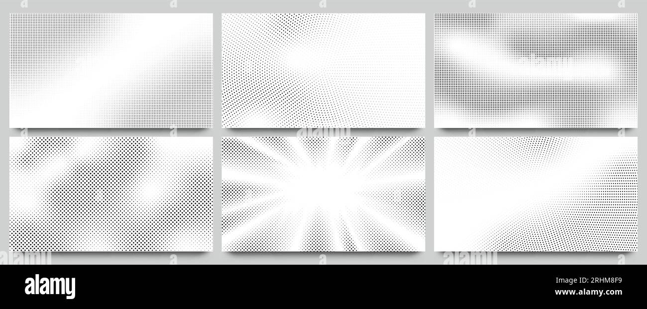 Abstract halftone background. Wavy dots pattern, twisted dotted pattern ...