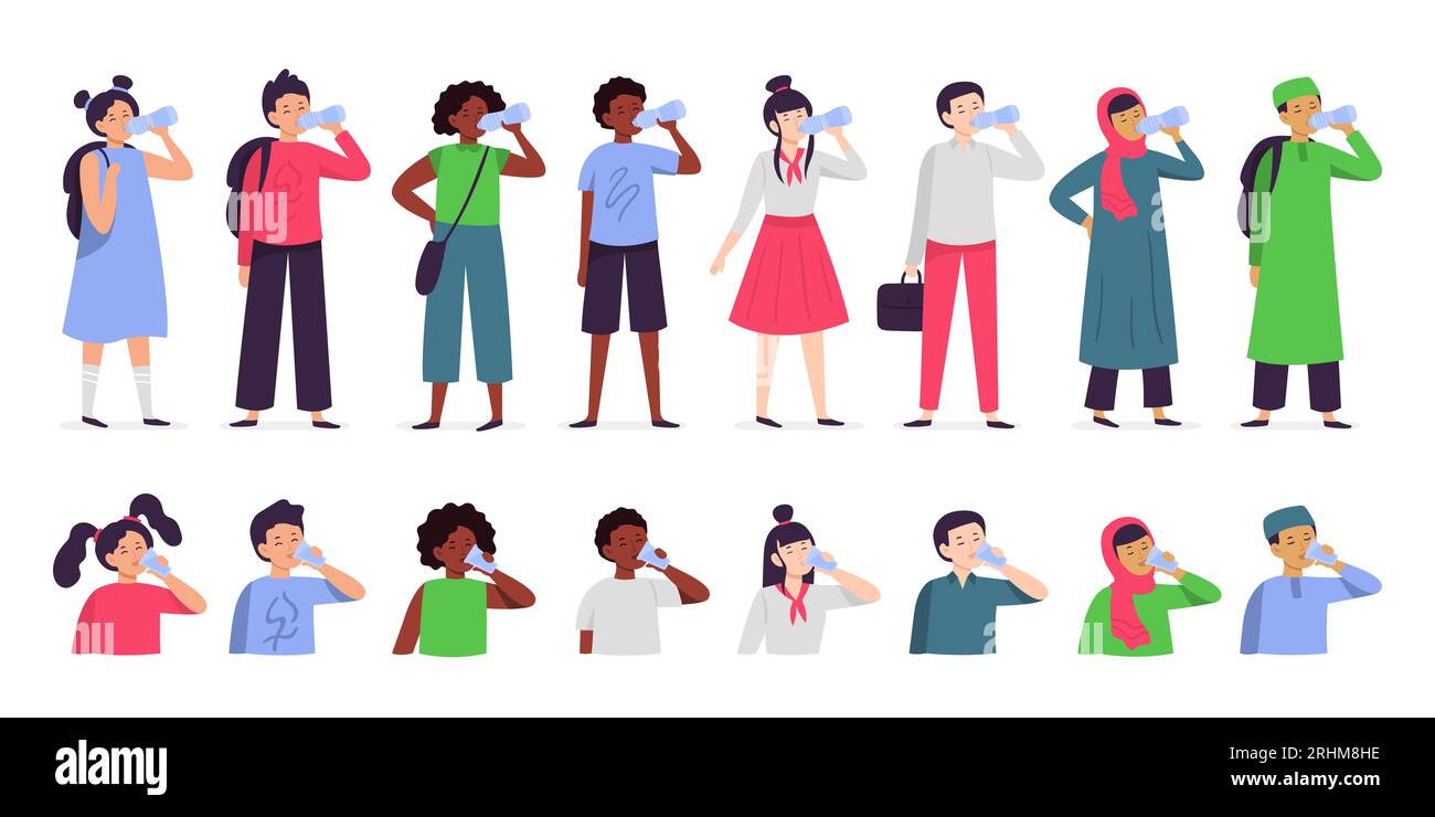 Children drinking water and cool drinks hi-res stock photography and ...