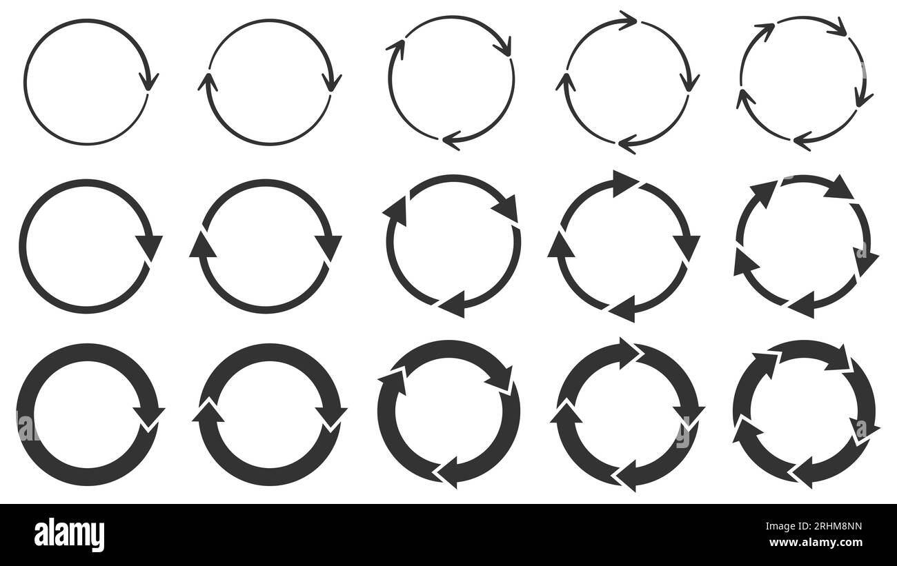 Circling arrows Black and White Stock Photos & Images - Alamy