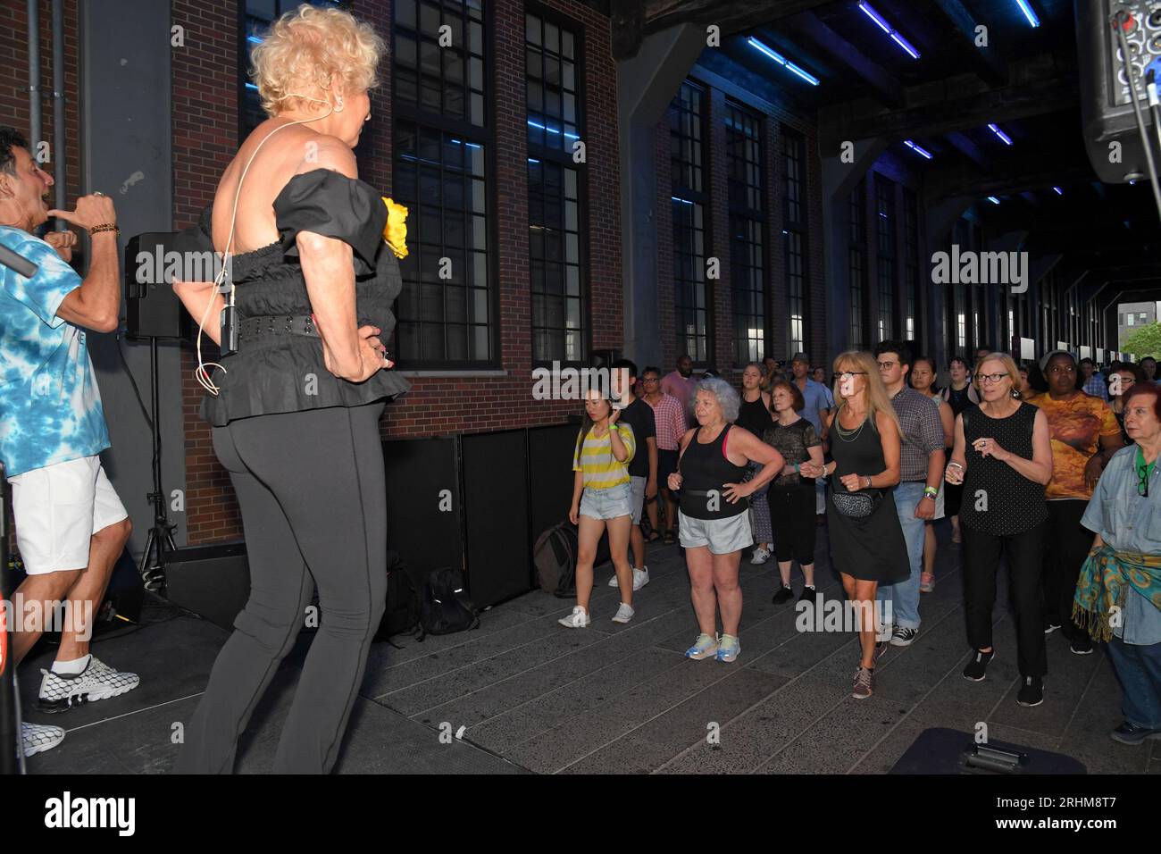 New York, USA. 17th Aug, 2023. Lillian Colon and George Giraldo give ...